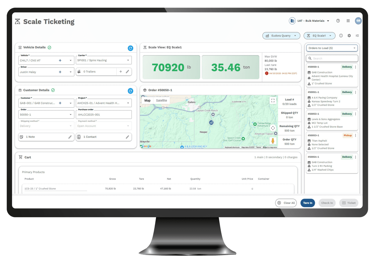Dispatch & Scale Ticketing | Command Alkon